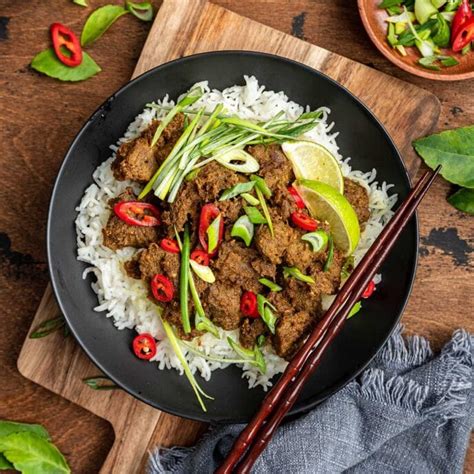 Beef Rendang Recipe Dinner Then Dessert