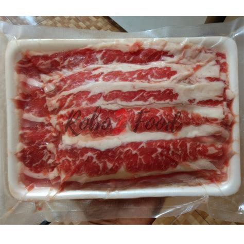 Jual Daging Slice Beef Premium 500 Gr Shoreplate Beef Shopee Indonesia