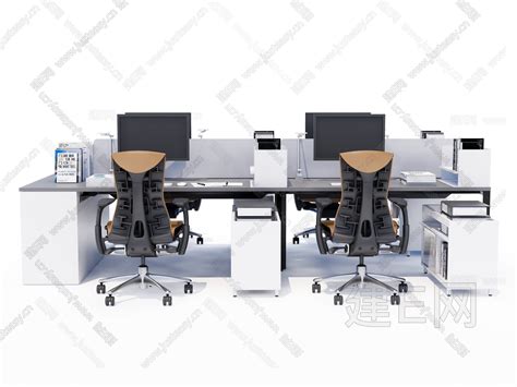 现代办公桌椅模型su模型下载 Id113921757 建e室内设计网