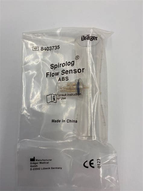 New Drager 8403735 Spirolog Flow Sensor Abs Anesthesia Accessories For
