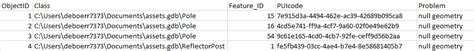 adding attributes to outtable of check geometry tool using arcpy