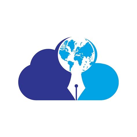 Premium Vector Pen Nib And Globe Logo Vector Design