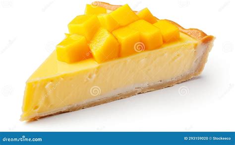 Mango Flavored Ice Cream Sliced Mango Illustration Royalty Free