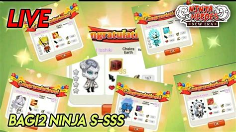 BAGI BAGI AKUN NINJA S SSS BUAT KALIAN PART 2 NINJA HEROES NEW ERA