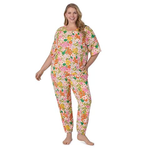 Plus Size Cuddl Duds® Pajama Cozy Bell Sleeve Top And Pajama Jogger Pants Set