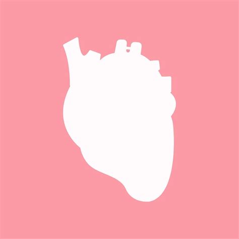 Silueta De Corazon Vector Premium