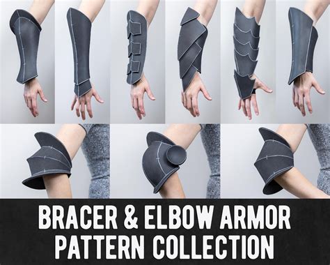 Bracer And Elbow Armor Pattern Collection 10 Designs Digital Download Pdf Etsy