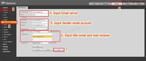 Setting To Send Alarm Email On Dahua Camera Application System