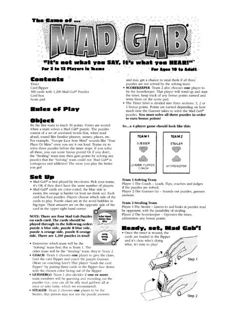 Mad Gab Pdf