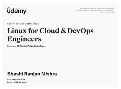 Shashi Ranjan Mishra On Linkedin Linux Cloudcomputing Devops Udemy Certification Linux