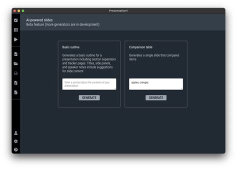 automated table generator that compares items — magical presentations