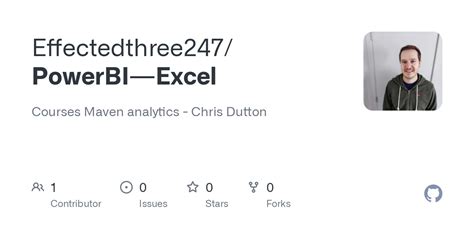 Github Effectedthree247powerbi Excel Courses Maven Analytics Chris Dutton