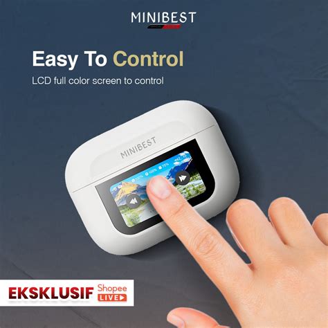 Jual Eksklusif Live Minibest Tws Smart Touchscreen A Pro Earphone Headset Bluetooth Ver
