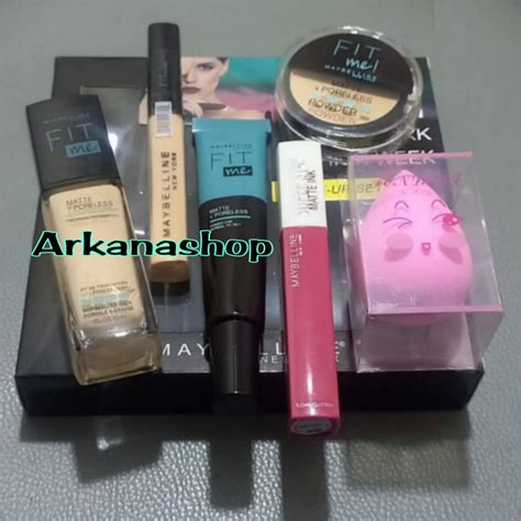 Jual Paket Kosmetik Maybelline 6 In 1 Paket Makeup Set Varian Lengkap