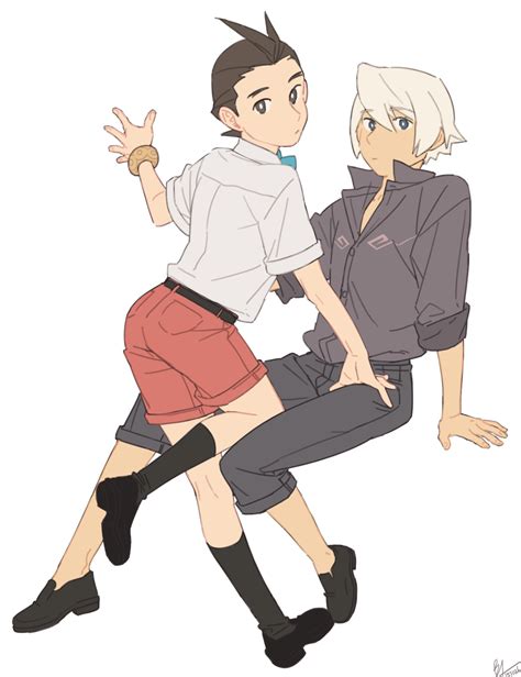 Apollo Justice And Klavier Gavin Ace Attorney Drawn By Miz Bannako Danbooru