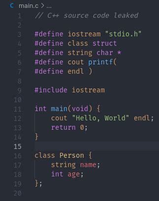 C Source Code Leaked ProgrammerHumor