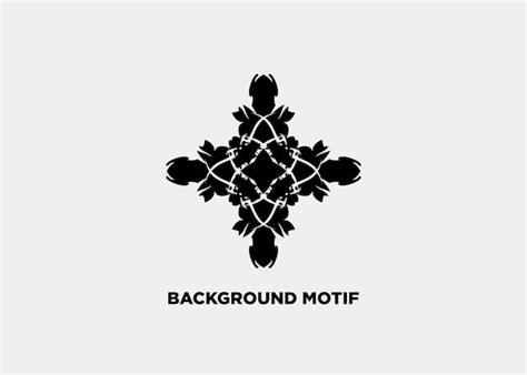 Premium Vector Illustration Motif Flower Symmetrical Simple
