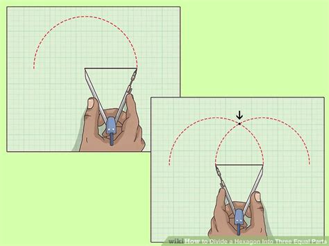 How To Divide A Hexagon Into Three Equal Parts 10 Steps