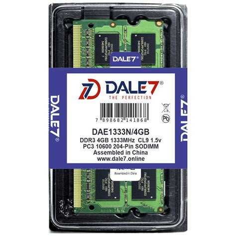 Memória Dale7 4gb 1333 Mhz Ddr3 Kabum