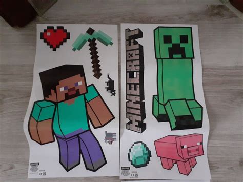 Naklejki na ścianę Minecraft Zawadzkie Kup teraz na Allegro Lokalnie