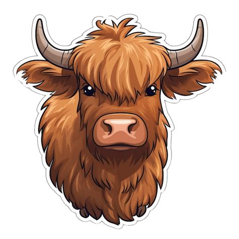Premium Vector Cartoon Bison Head Vector Design