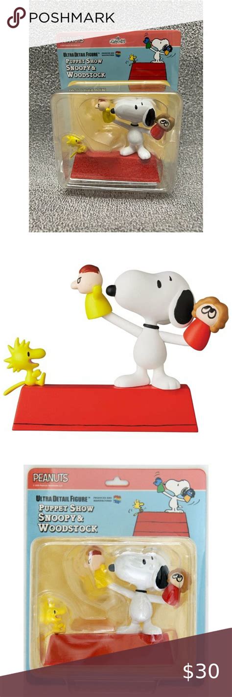 Medicom Peanuts Puppet Snoopy Woodstock Udf 546 Ultra Detail Figures