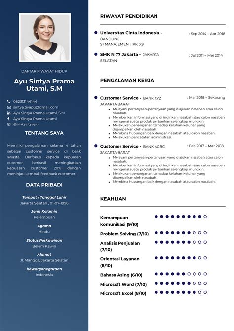 Contoh Cv Asisten Apoteker Dan Tips Membuatnya Blog B Vrogue Co