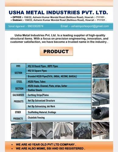 Gi Conduit Pipe At ₹ 600piece Gi Conduit Pipe In Kolkata Id 2853248619812