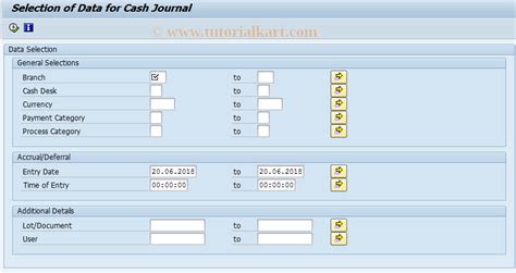 Fpcjr Sap Tcode Cash Desk Evaluation