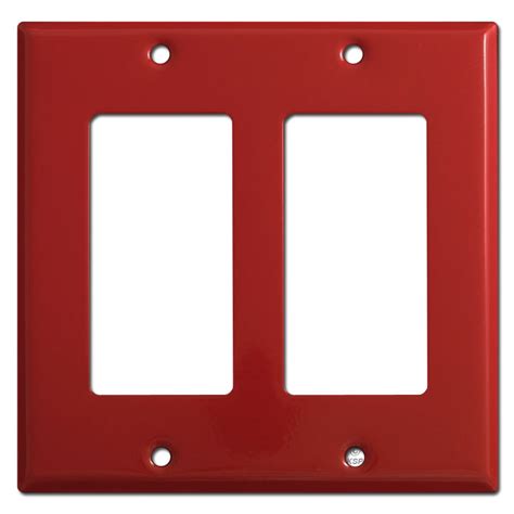 Single Decora Rocker Light Switch Plates Red