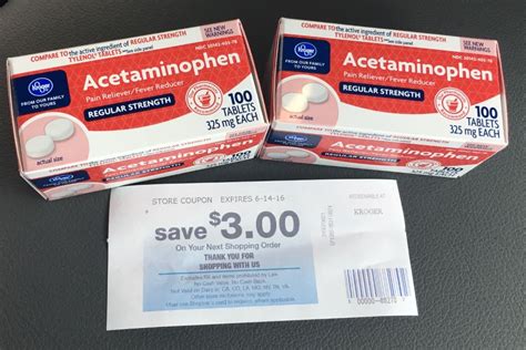 Kroger Brand Acetaminophen 100 Ct Only 0 49 At Kroger Reg 5 99