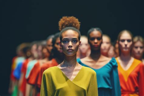Premium Photo Celebrating Diversity Fashion Show Featuring Models Of