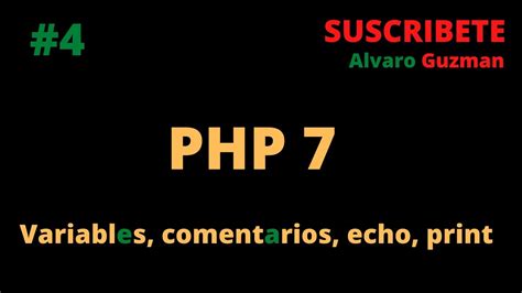 Como Declarar Variables Y Concatenar Comentarios Tags Php Función