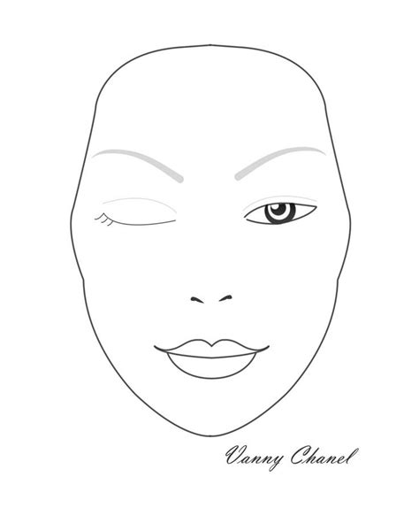Free Printable Makeup Face Charts Bios Pics In 2020 Makeup Face