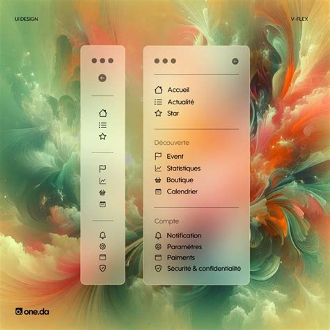 vertical navigation bar navigation bar interactive design navigation