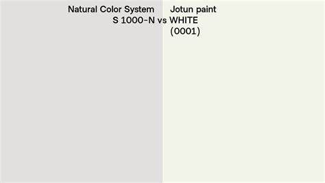 Natural Color System S N Vs Jotun Paint WHITE Side By Side Comparison