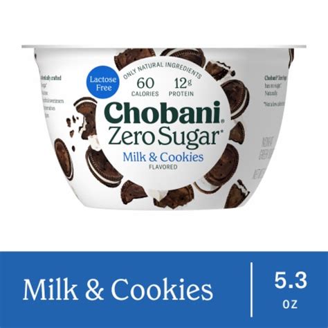 Chobani® Zero Sugar Milk And Cookies Greek Yogurt Cup 53 Oz Dillons