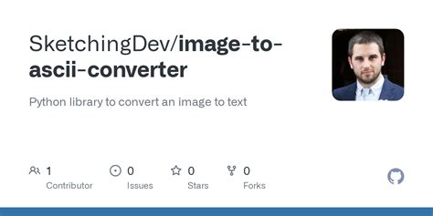 GitHub SketchingDev Image To Ascii Converter Python Library To Convert An Image To Text