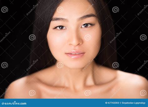 Face Of Asian Lady Stock Image Image Of White Model