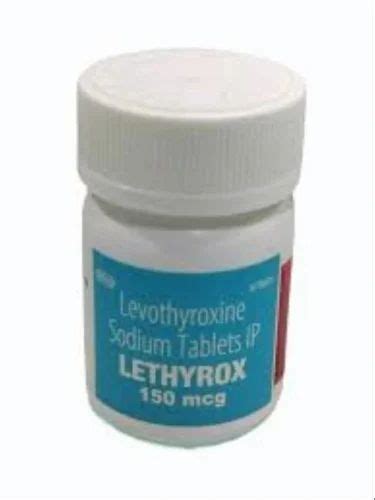 150mcg Lethyrox Levothyroxine Sodium Tablets At ₹ 1670bottle Levothyroxine Sodium Tablet In