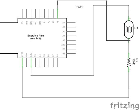 Espruino Pico And LDR Example ARM Learning