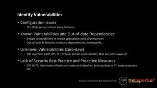 Scaling Up And Automating Web Application Security Tech Talk Ppt