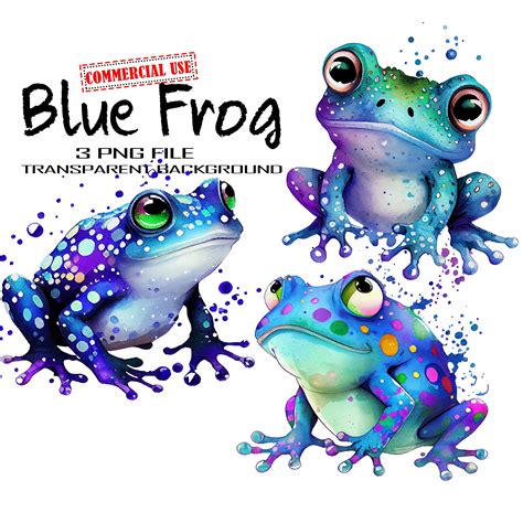 Cute Frog Watercolor Clipart For Invitations Scrapbooking And Sublimation Delightful Digital