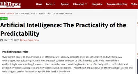 Artificial Intelligence The Practicality Of The Predictability Sar