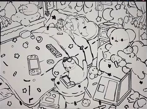 صور تلوين كبار Coloring Book Art Cute Doodles Drawings Cute Drawings