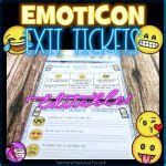 Emoji Themed Editable Exit Slip Tickets With Differentiated Options Shop Trf One