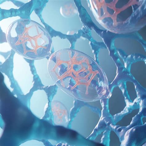 intricate 3d rendering unveils biology structure inside see through