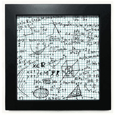 Geometry Mathematical Formulas Calculus Figure Black Square Frame