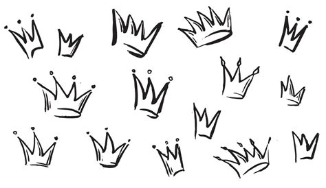 Crown Hand Drawn Illustrations Vector 15567701 Vector Art At Vecteezy