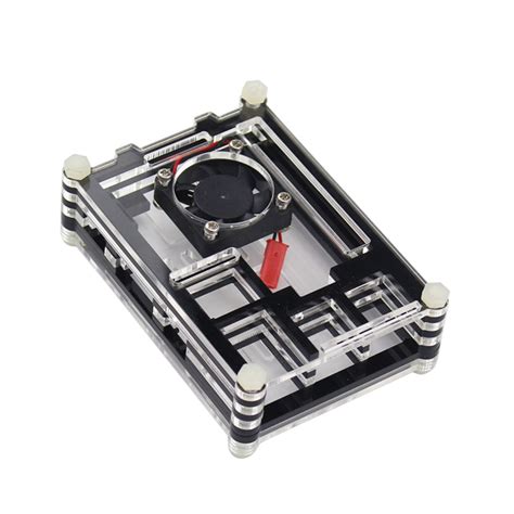 Lagiges Acrylgeh Use Inkl L Fter F R Raspberry Pi Computer Kab De